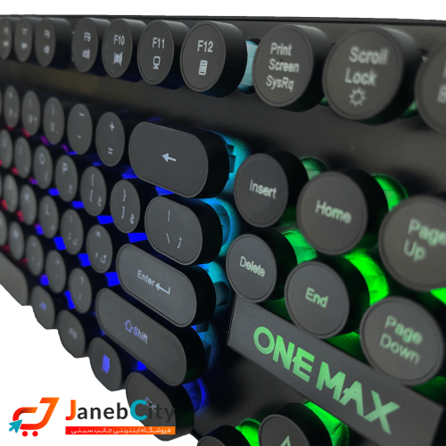 کیبورد گیمینگ وان مکس (ONE MAX) مدل OM-G5200 - جانب سیتی