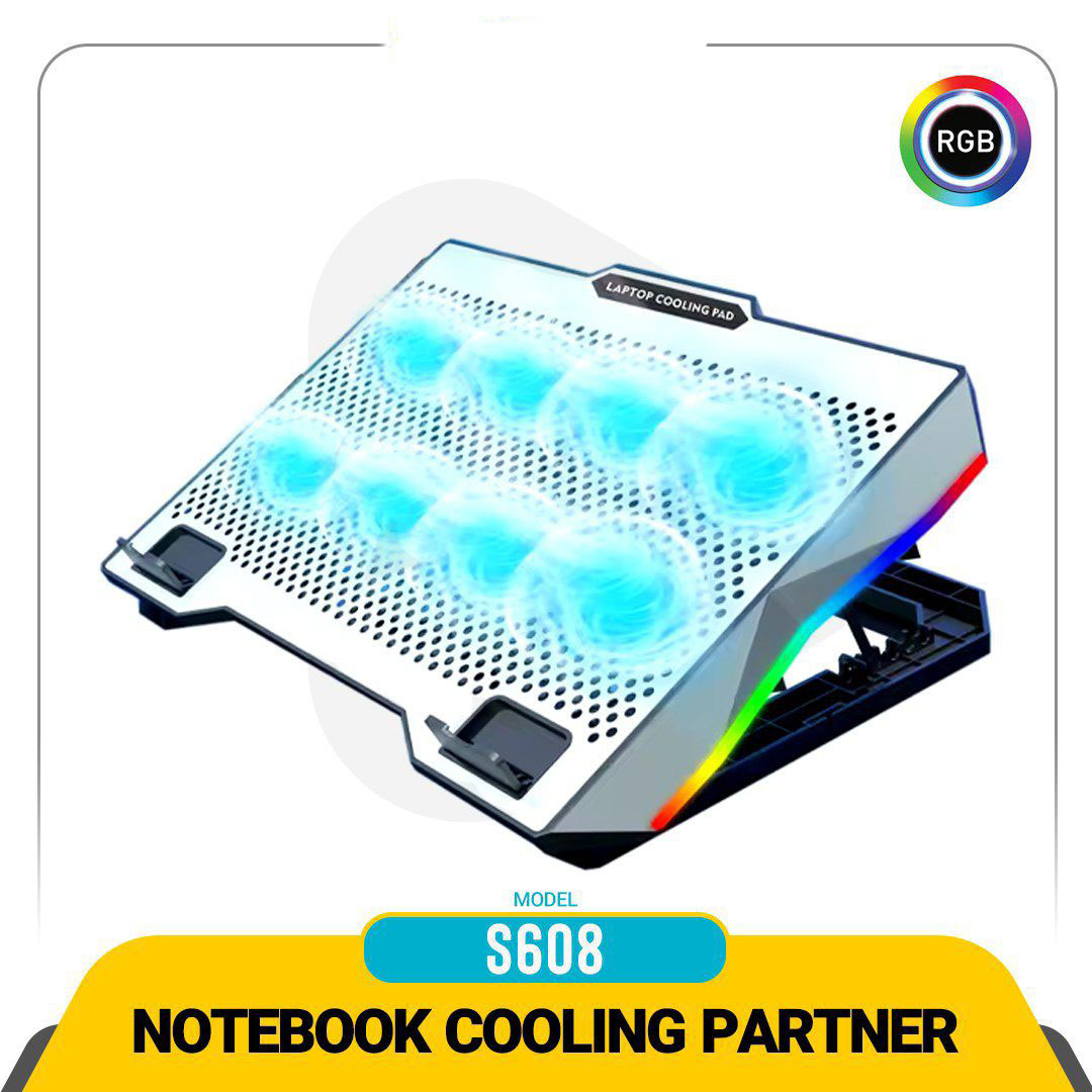 فن خنک کننده لپتاپ مدل S608 - جانب سیتی